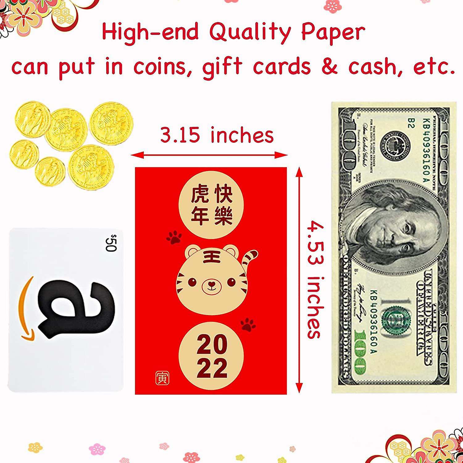 36pcs Chinese Red Envelopes 2022 Red Envelopes Chinese, Lucky Money ...