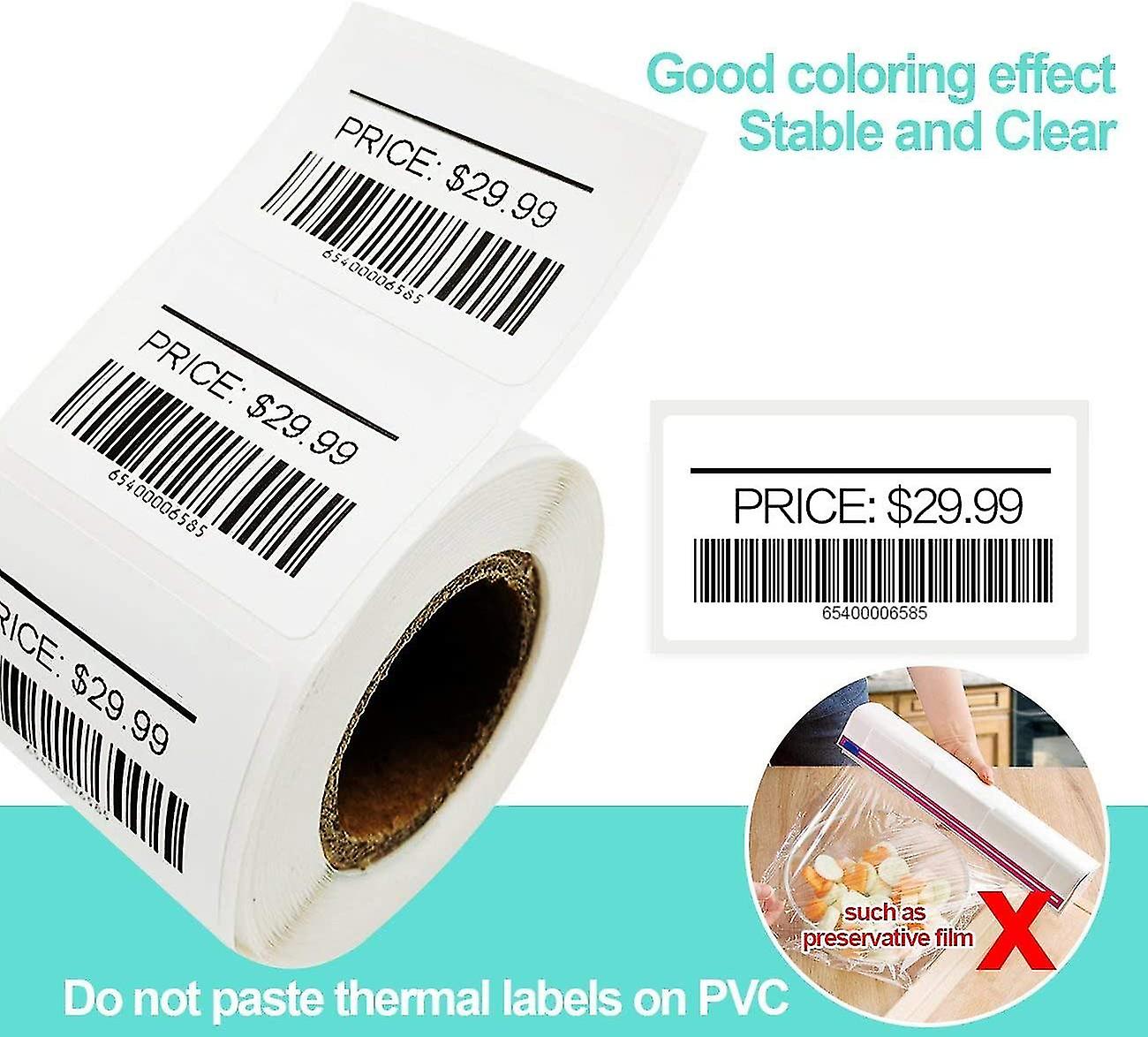 1000pcs White Self-adhesive Labels, Self-adhesive Kitchen Labels White ...