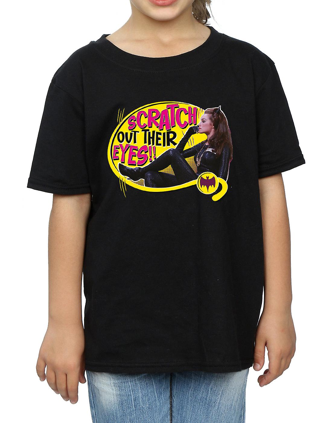 DC Comics Girls Batman TV Series Catwoman Scratch T-Shirt | Fruugo UK