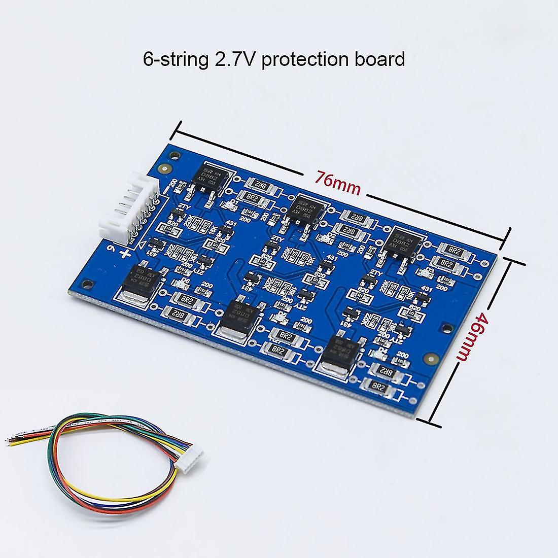 2.7v / 16v Lto 6s Balance Board Circuito de ecualización Batería de ...