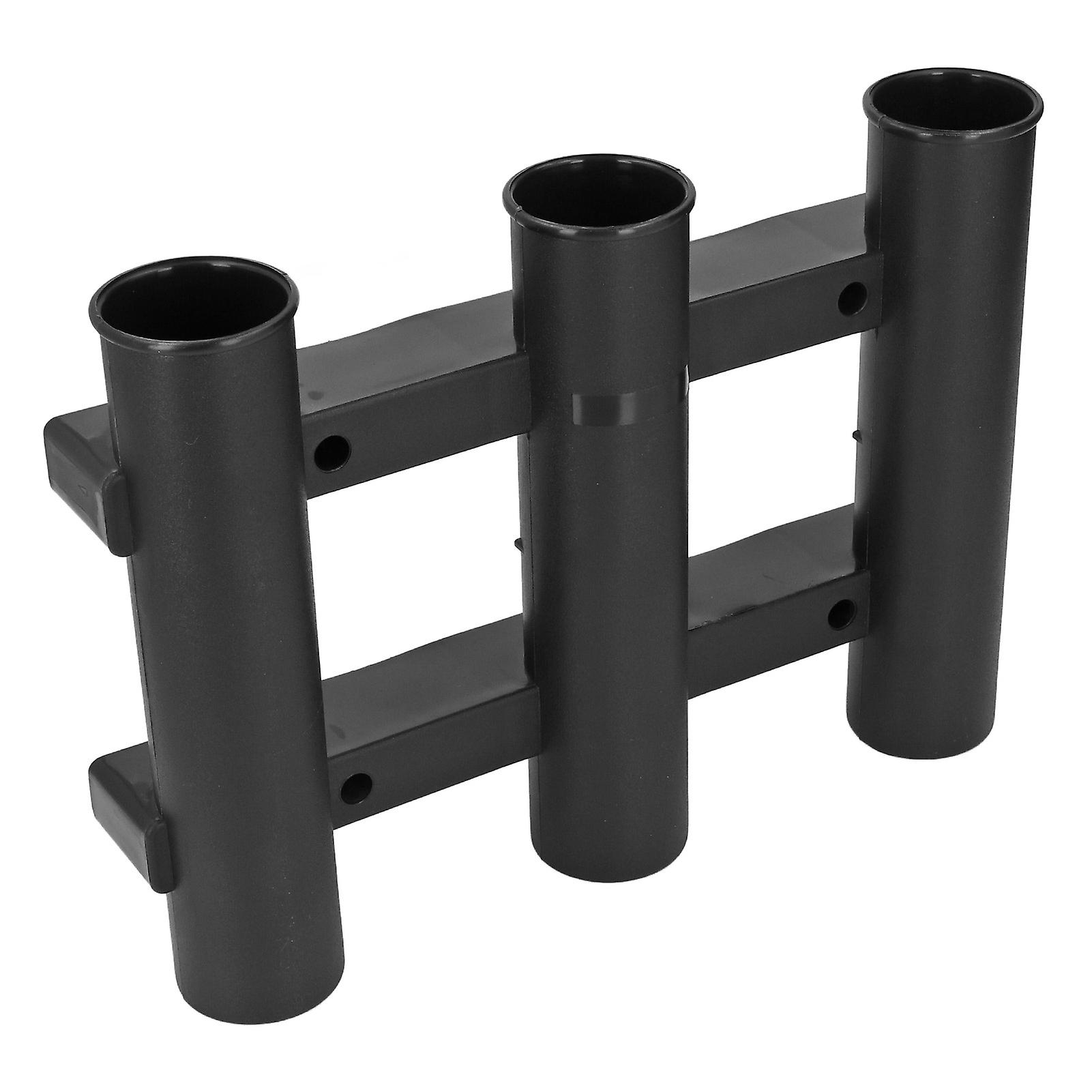Fishing Rod Holder ABS 3 Tubes Rack Bracket for Kayak Yacht Freshwater ...