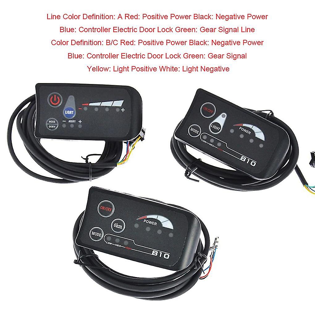 Electric Bike Led Display Speed Control Panel Replacing Parts-yu ...