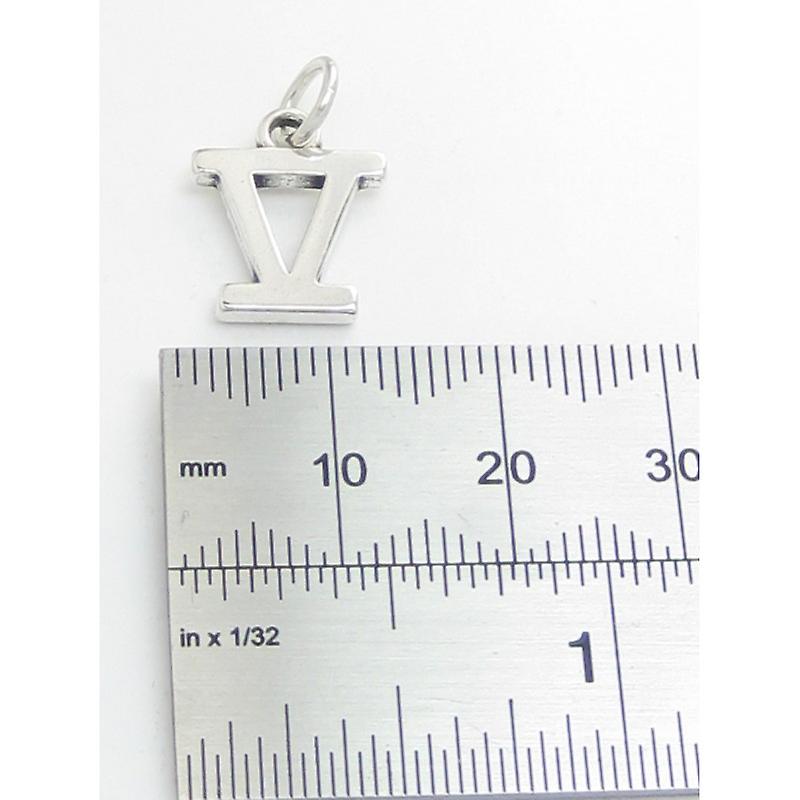 Roman Numeral Number 5 Sterling Silver Charm .925 X 1 V Numerals Charms ...