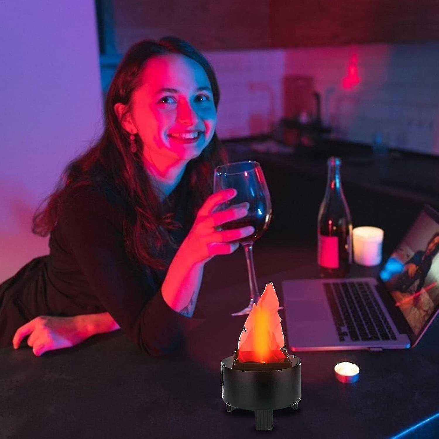 3d Fake Fire Light, Artificial Led Silk Flame Stage Effect Light ...