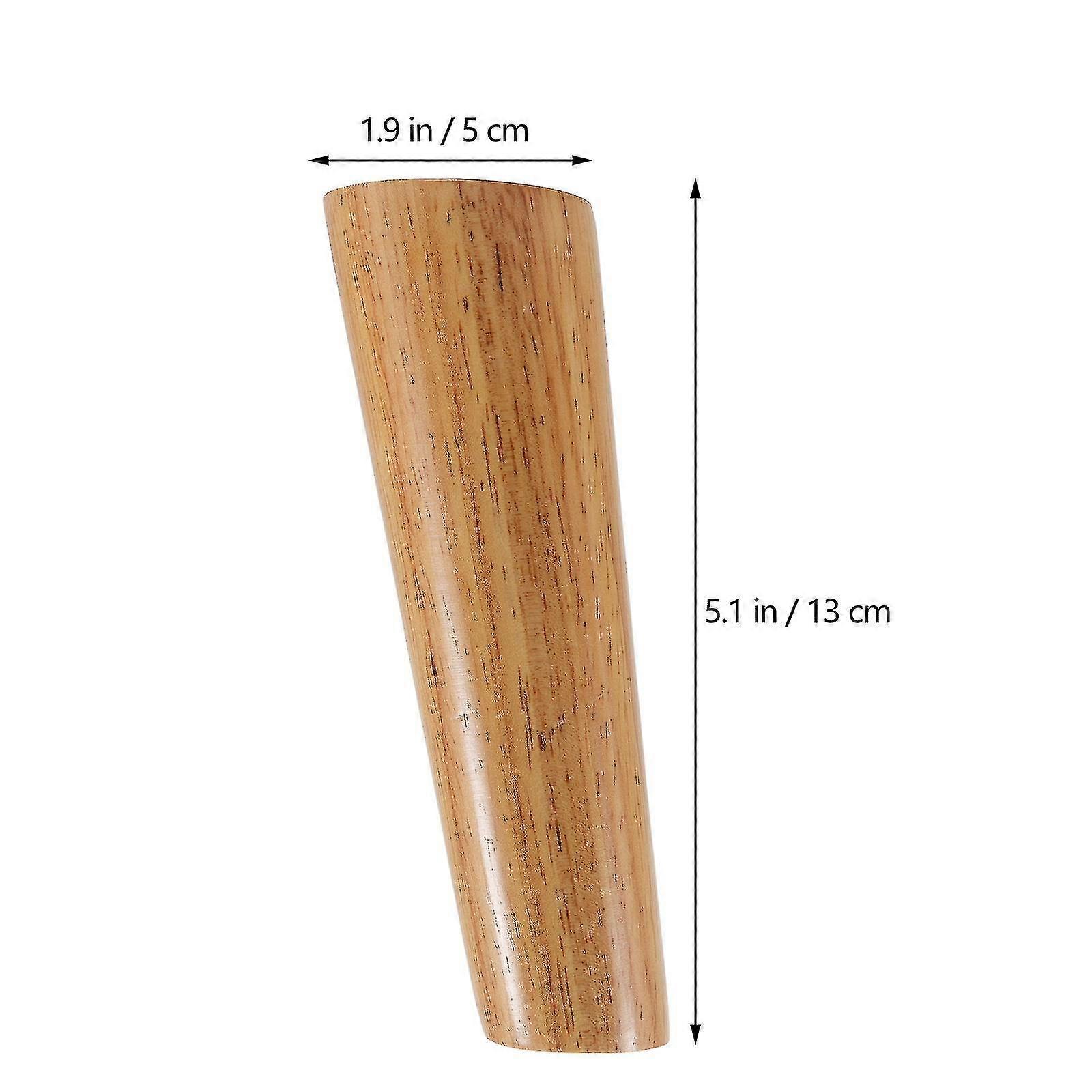 1 Set Nordic Style Table Feet Furniture Legs Oak Solid Wood Sofa ...