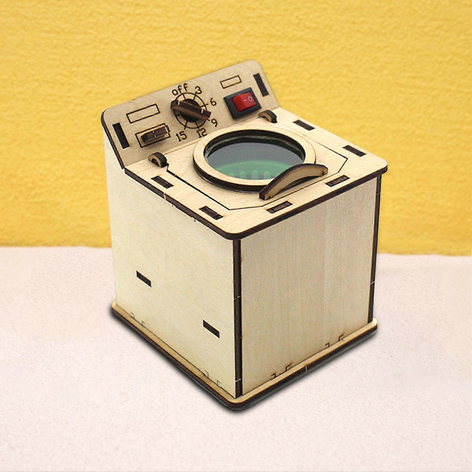 Washer Model Toy Easy to Assemble Hands-on Ability Training Wooden DIY ...