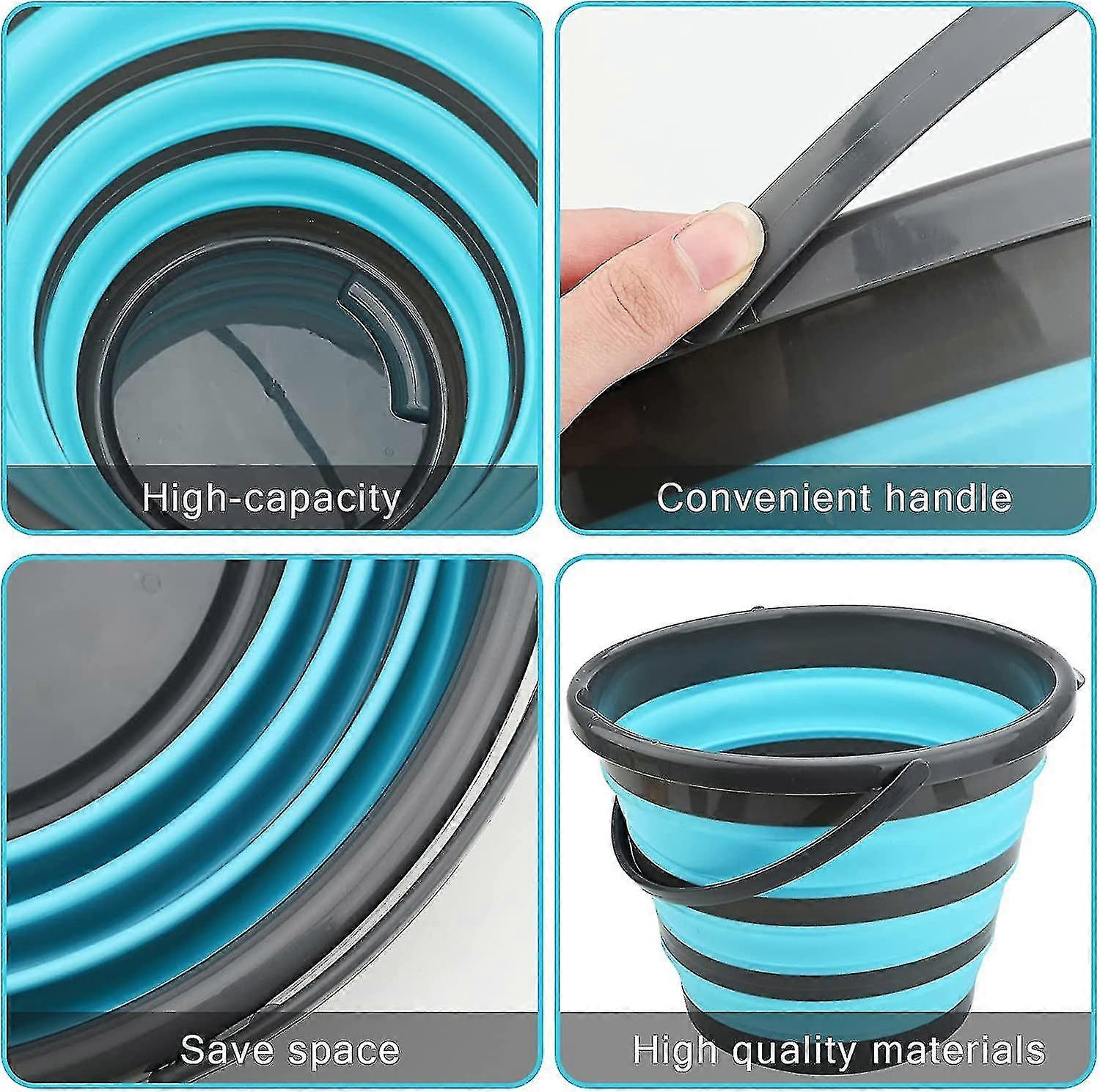 10l Collapsible Bucket, Collapsible Plastic Bucket, Collapsible Round ...