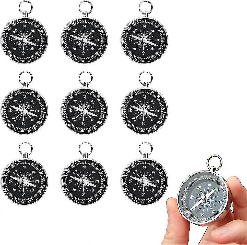 10 Pack High Accuracy Compass, Portable Metal Pocket Compass for ...