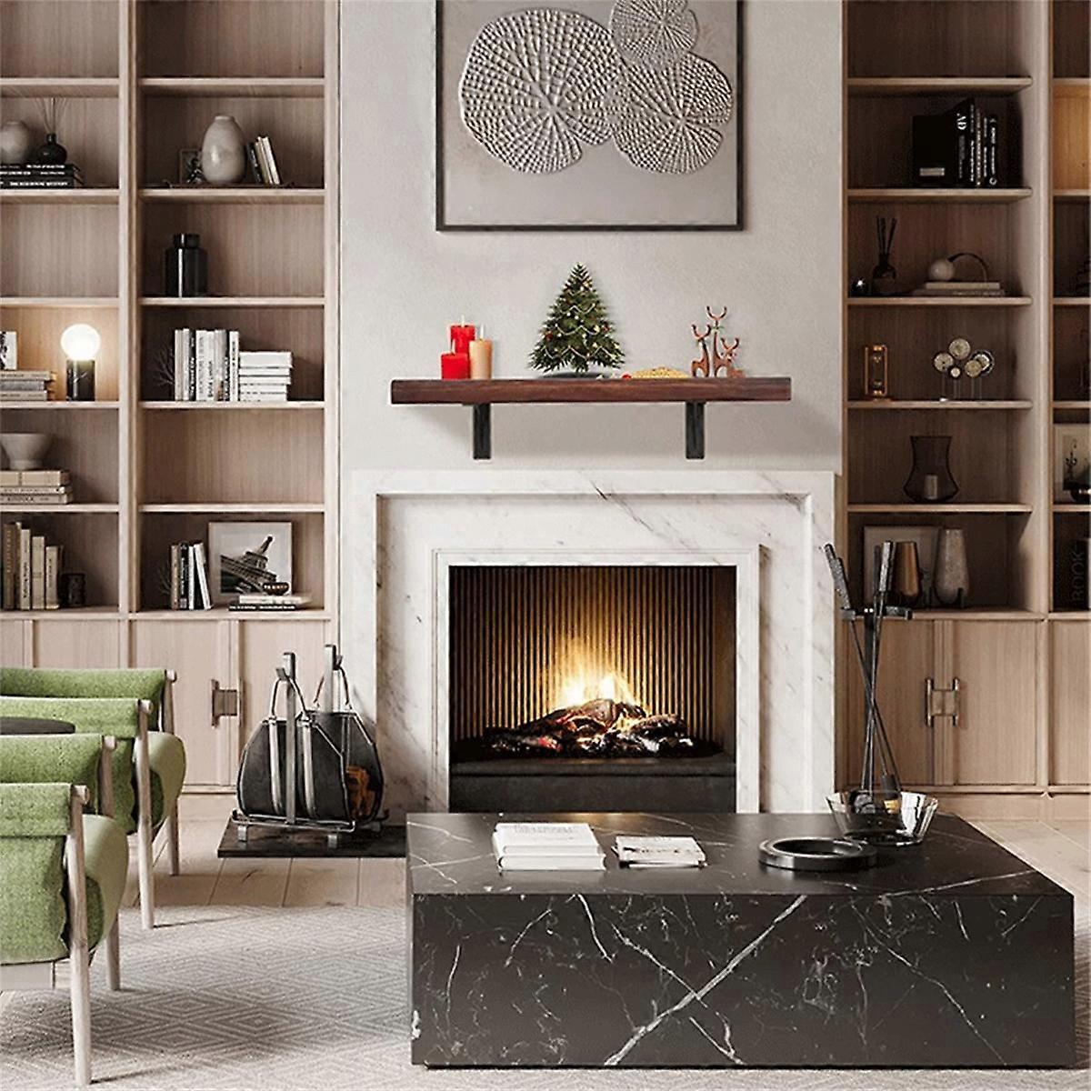 Heavy Duty Shelf Brackets , Max Load 1100 Lbs ,Premium Metal Mantel Brackets (Set of 2 ...