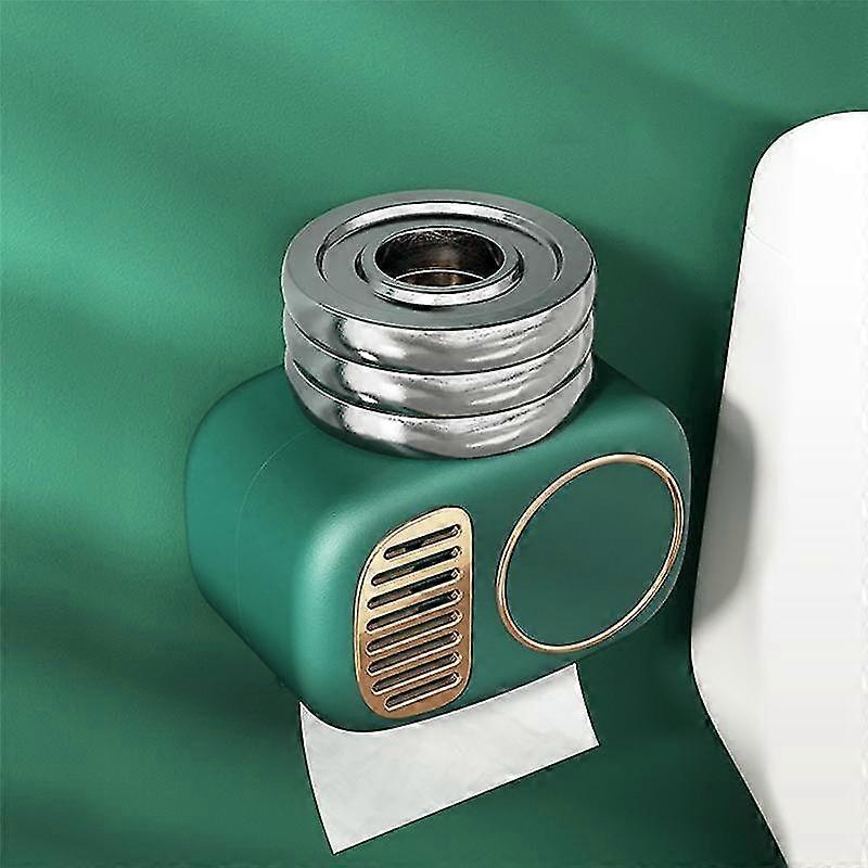 Retro Radio Model Toilet Paper Holder Tissue Box Waterproof Tray Tube ...