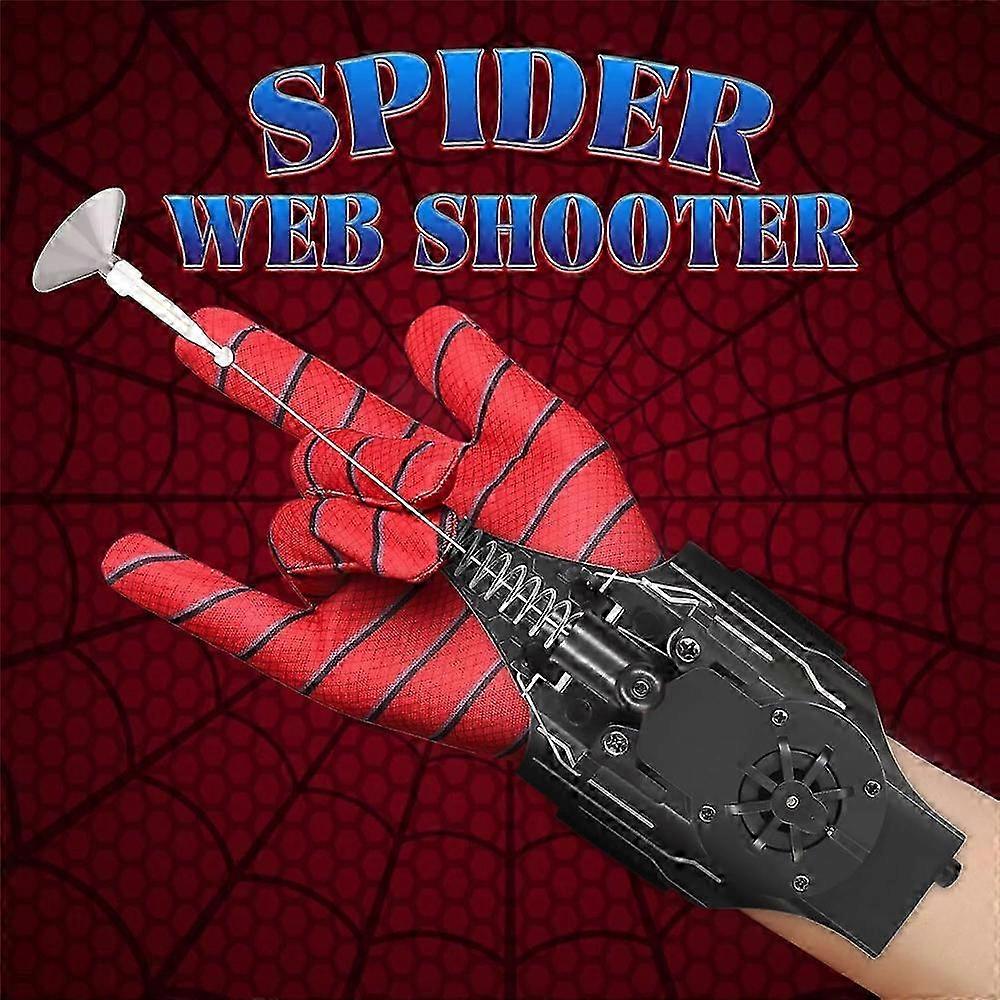 Spiderman Web Shooter Launcher String Toy Electric Reel In Spider Web ...