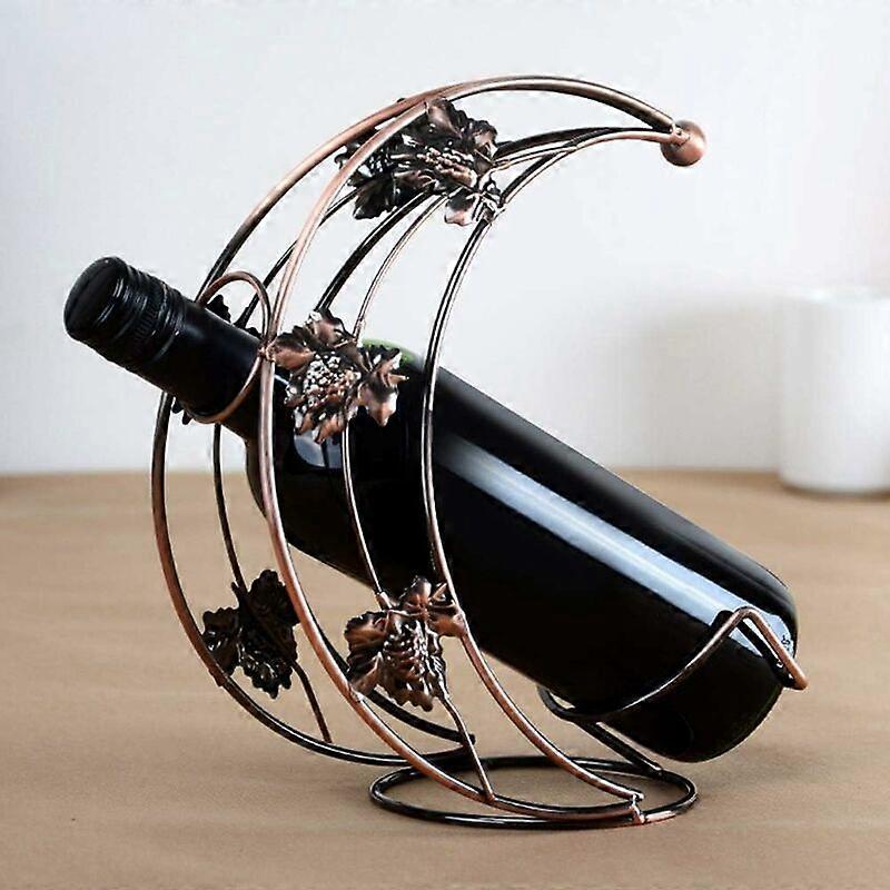 Iron Wine Rack, Red Wine Rack 1 Bottle Wine Holder for Displaying Wine ...