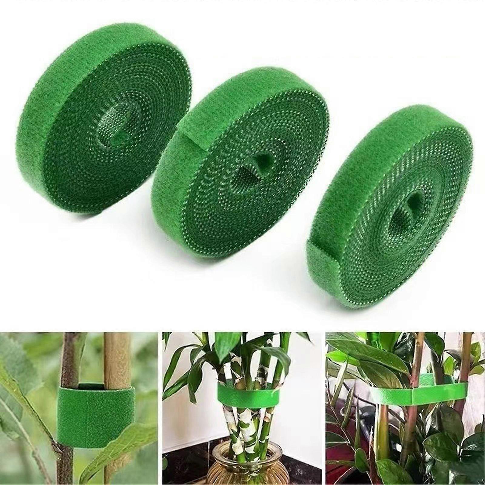 1 Roll Green Plant Straps Eco-Friendly Dual Side Reusable Garden Tape ...