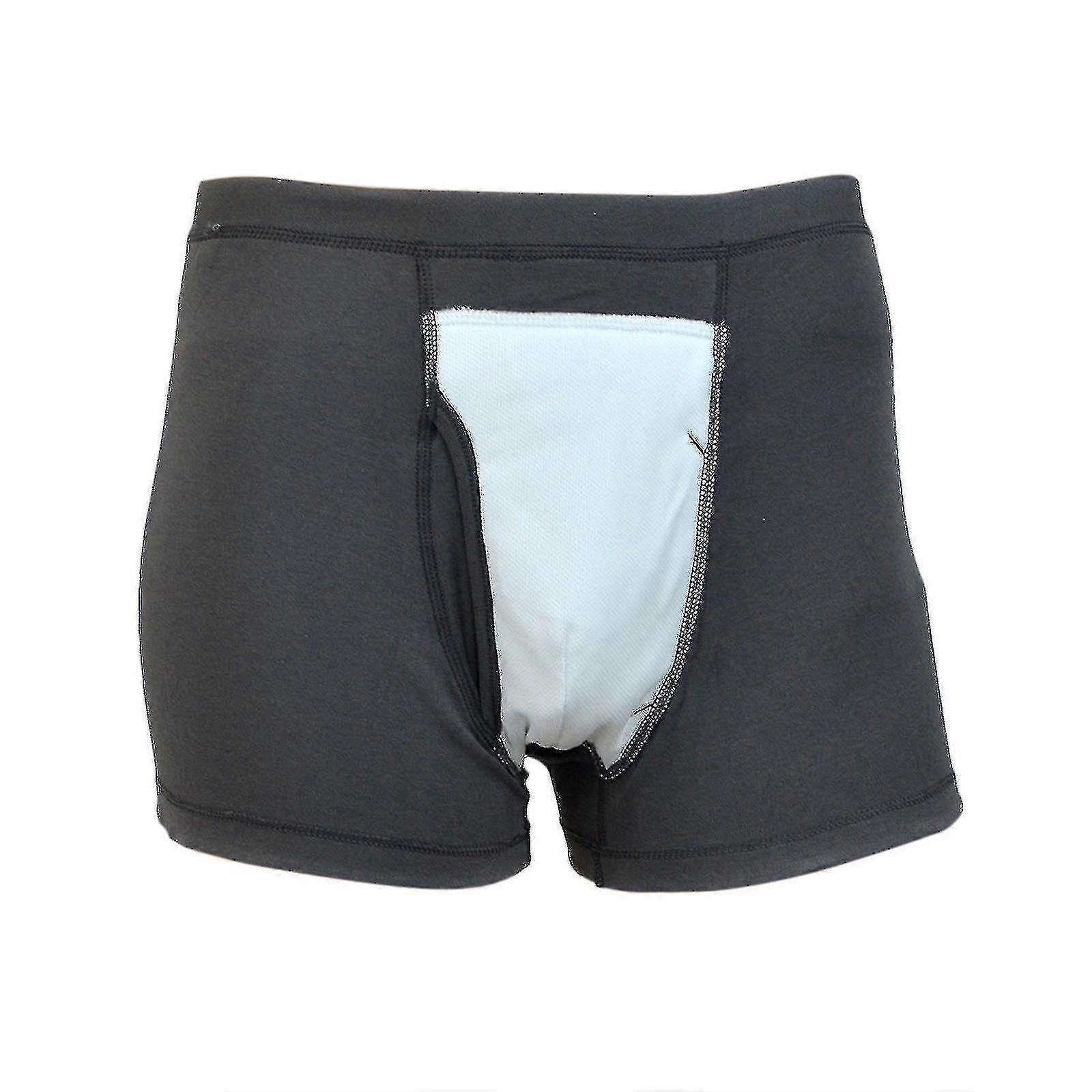 Incontinence Underwear For Men, 100% Cotton Washable Reusable Cotton ...