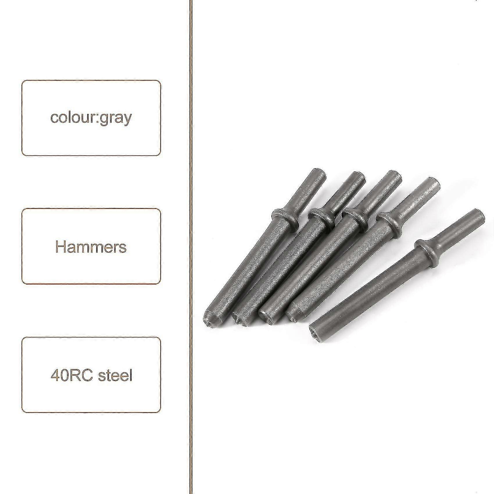 7 Pcs Great Heavy Duty Smoothing Pneumatic Air Rivet Hammer Tools Kit ...