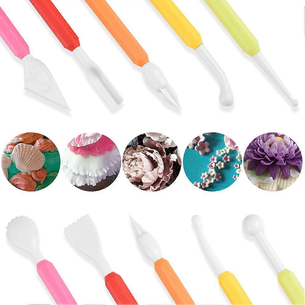 Fondant Modeling Tools Set - Double-Ended Cake Kit with Different ...