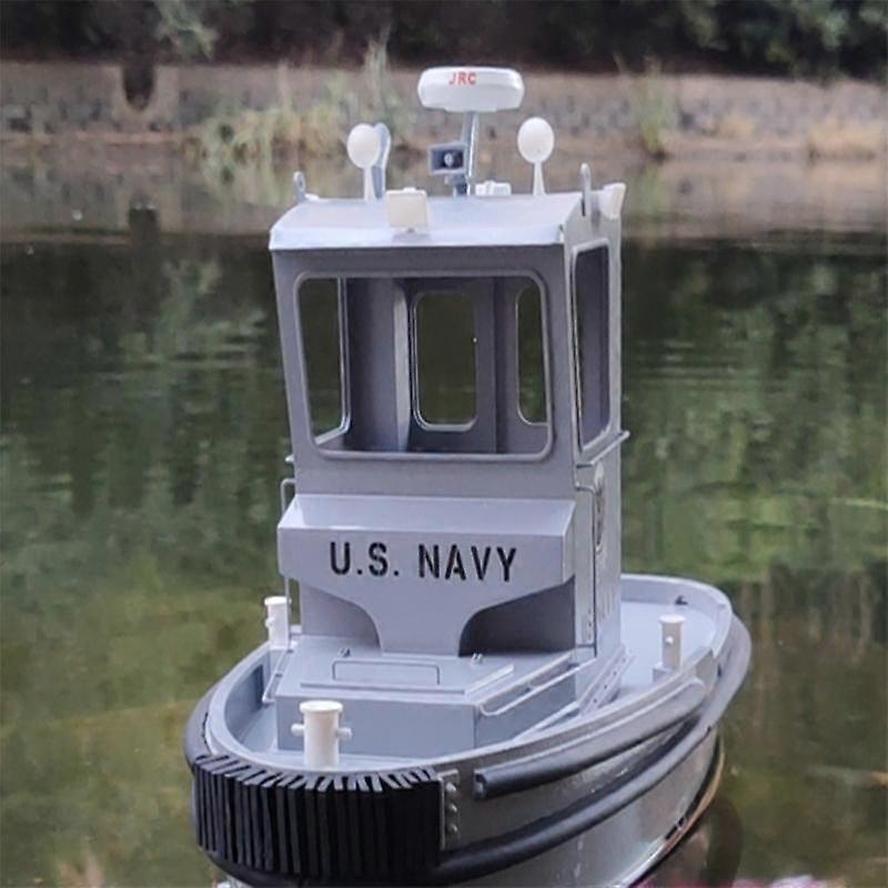 DIY Small Tugboat Remote Control Ship Model Assembly Kit Beaver Donkey ...