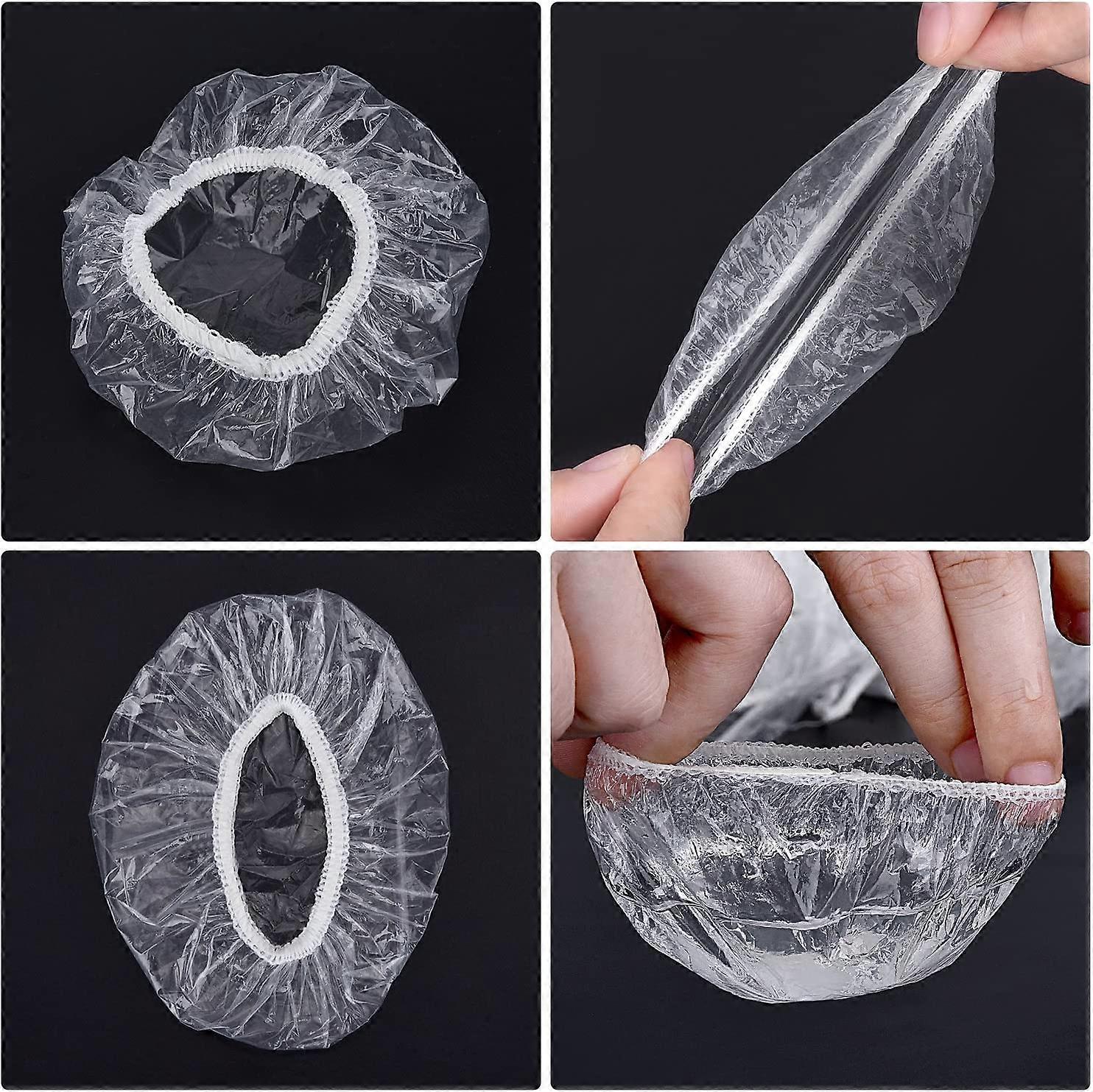 Althee 100 Pack Clear Disposable Ear Protectors Waterproof Ear Covers ...