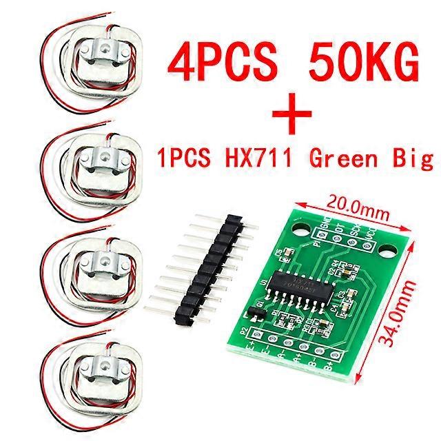 HX711 AD Module Body Load Cell Weighing Sensor Pressure Sensor+4Pcs ...