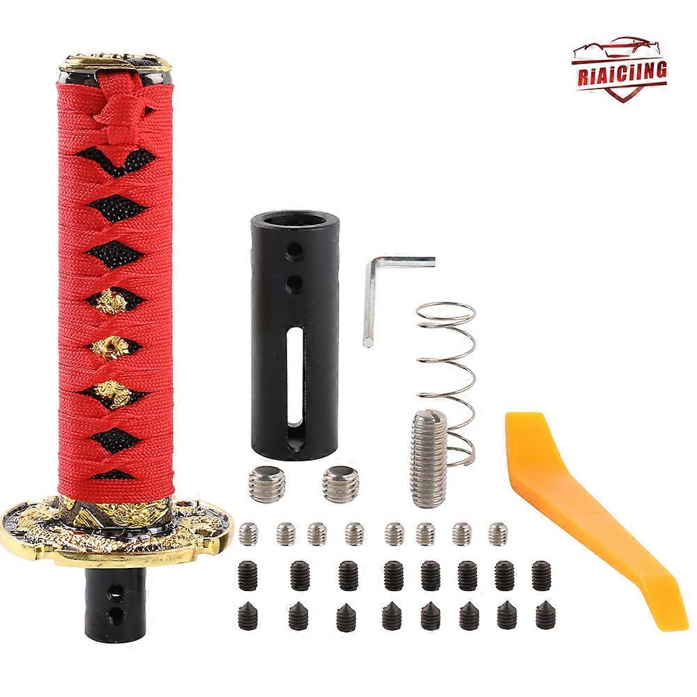 Car Interior 15CM Automatic Gearbox Samurai Sword Automatic Leather ...