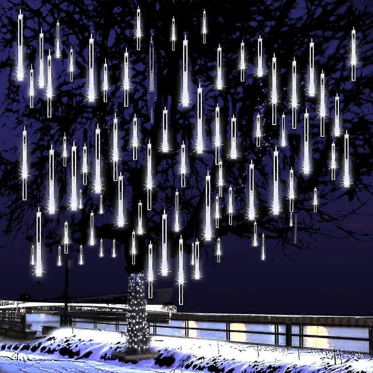 Christmas Lights Outdoor Tree Snowfall Led Dripping Icicle Shooting ...