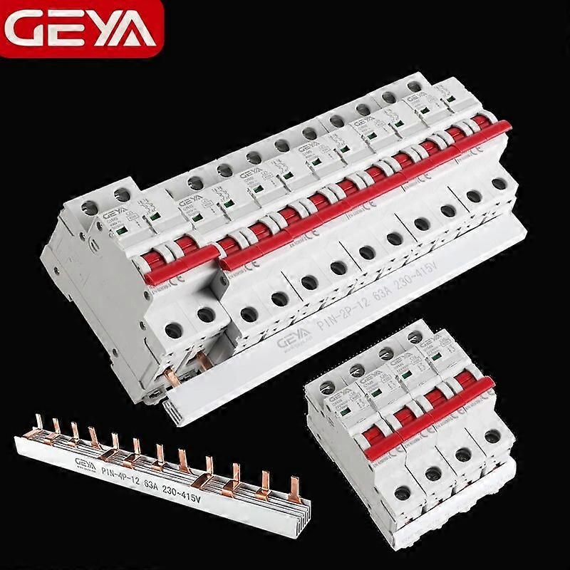 GEYA Pin & Fork Type 1.4mm Copper Busbar for Circuit breaker 12 Way MCB ...