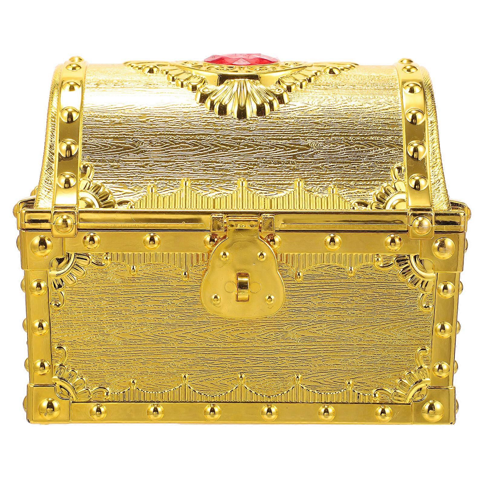 Pirate Treasure Box Prop Vintage Treasure Box Adorn Pirate Party ...