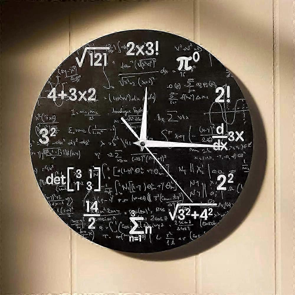 Math Wall Clock,Mathematics Clock,suitable for Kids Math suitable ...