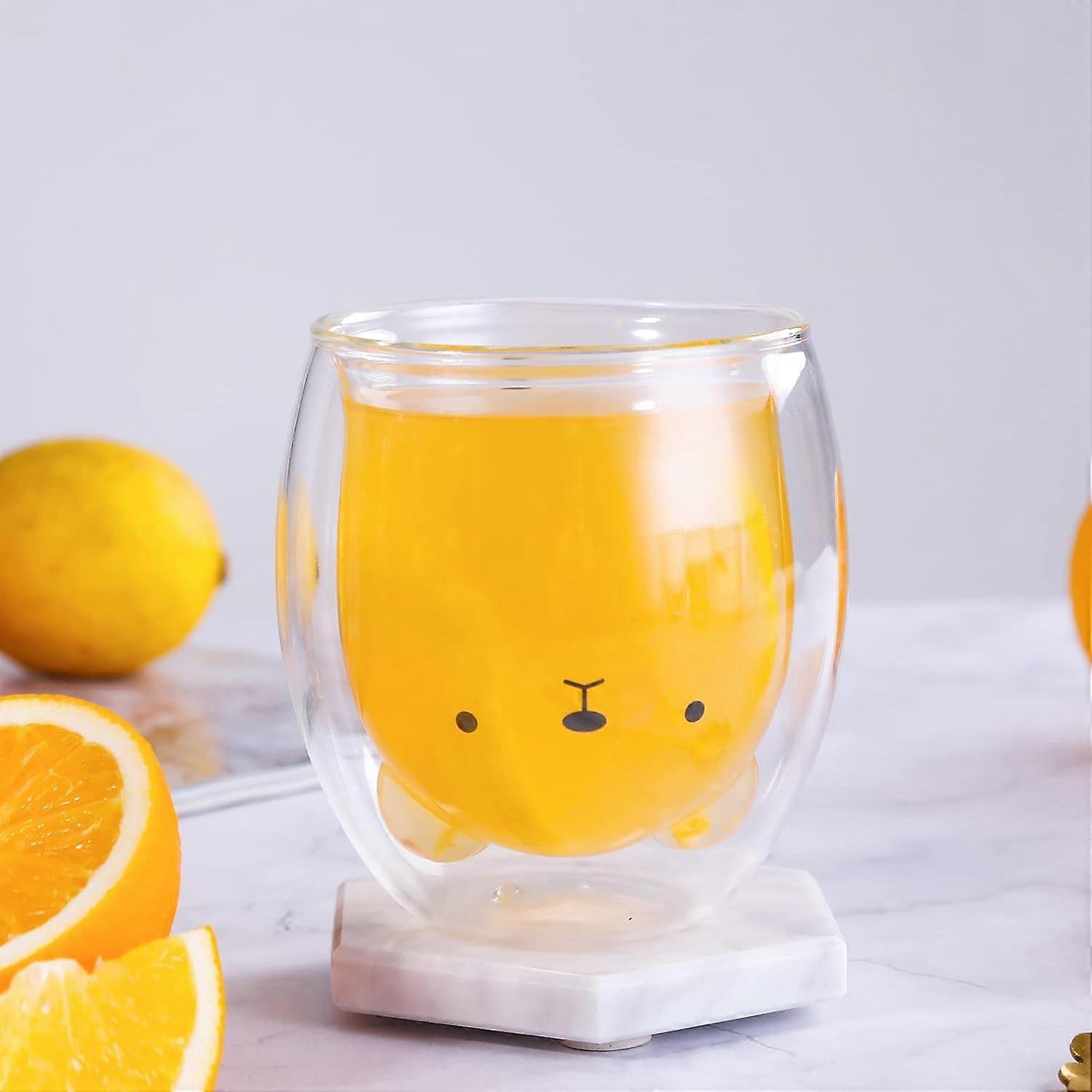 Promotional sales Cute Bear Cups Cute Mugs Bear Tea Coffee Cup Double ...