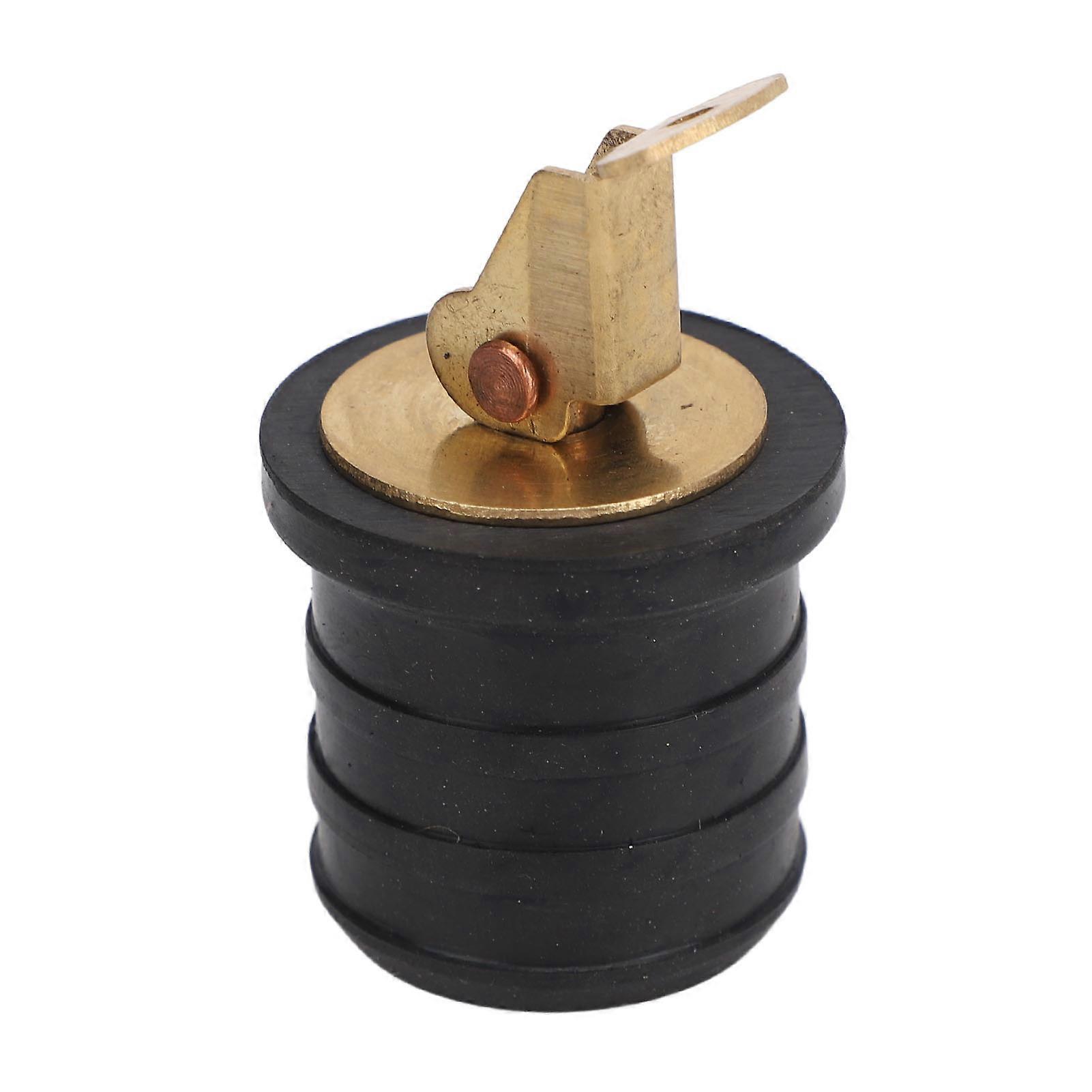 Boat Live Well Plug Brass Livewell Bait Well Drain Plug Tight Sealing ...
