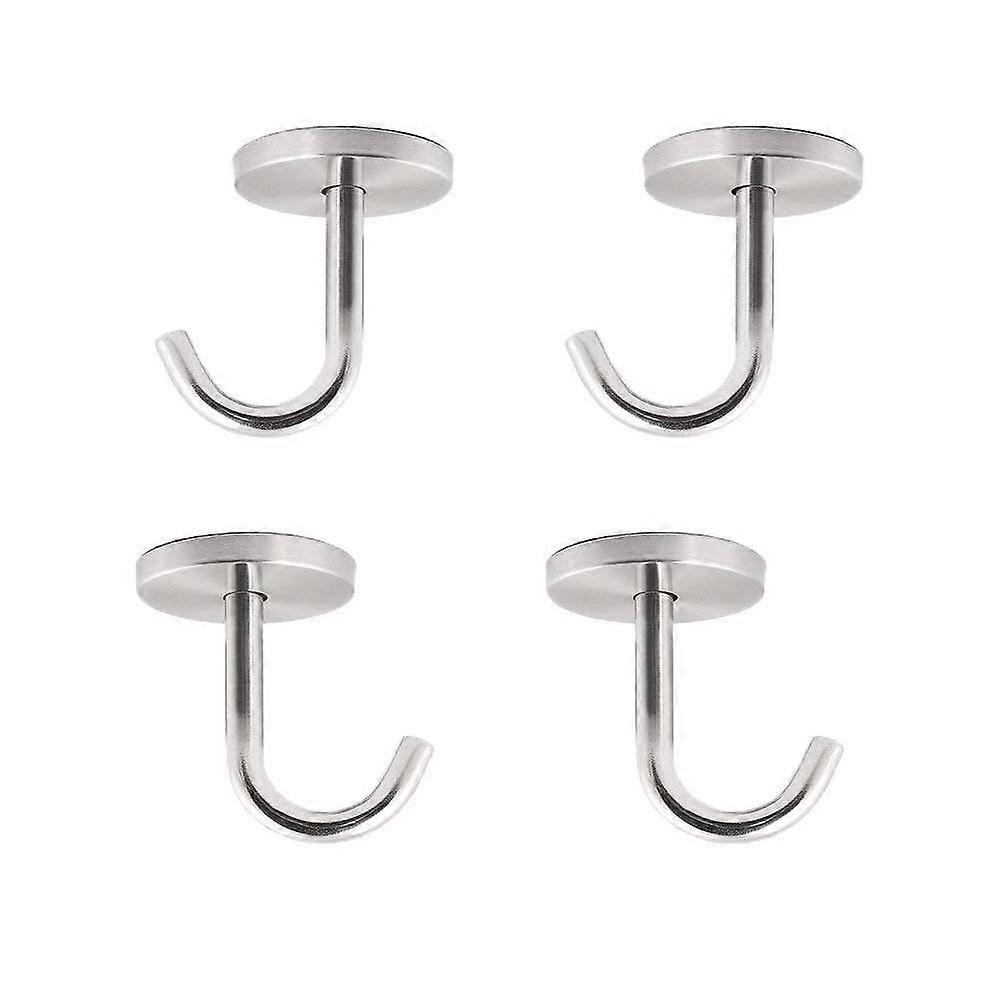 Stainless Steel Screw Mount Ceiling Hooks, Coat Rack (2 Inch, 4 Pack ...