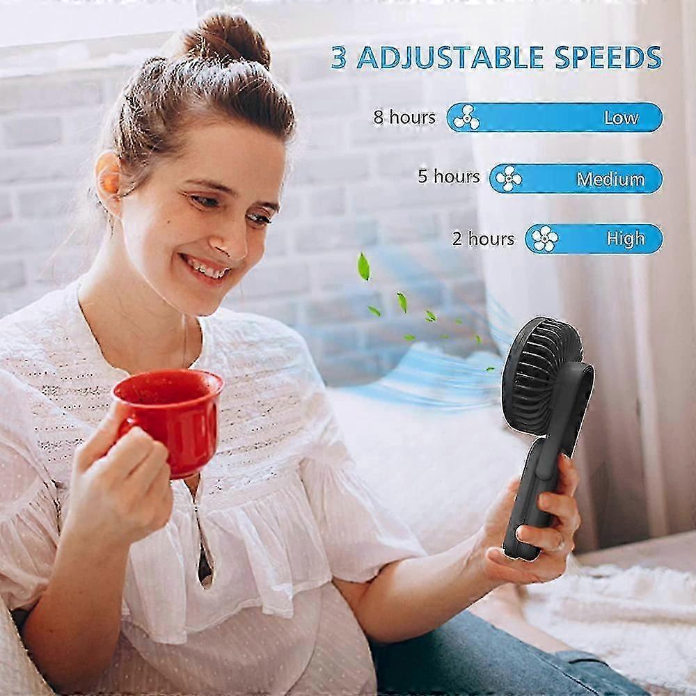 Portable Handheld Fan,personal Fan,battery Operated Hand Fan,3 Speeds ...