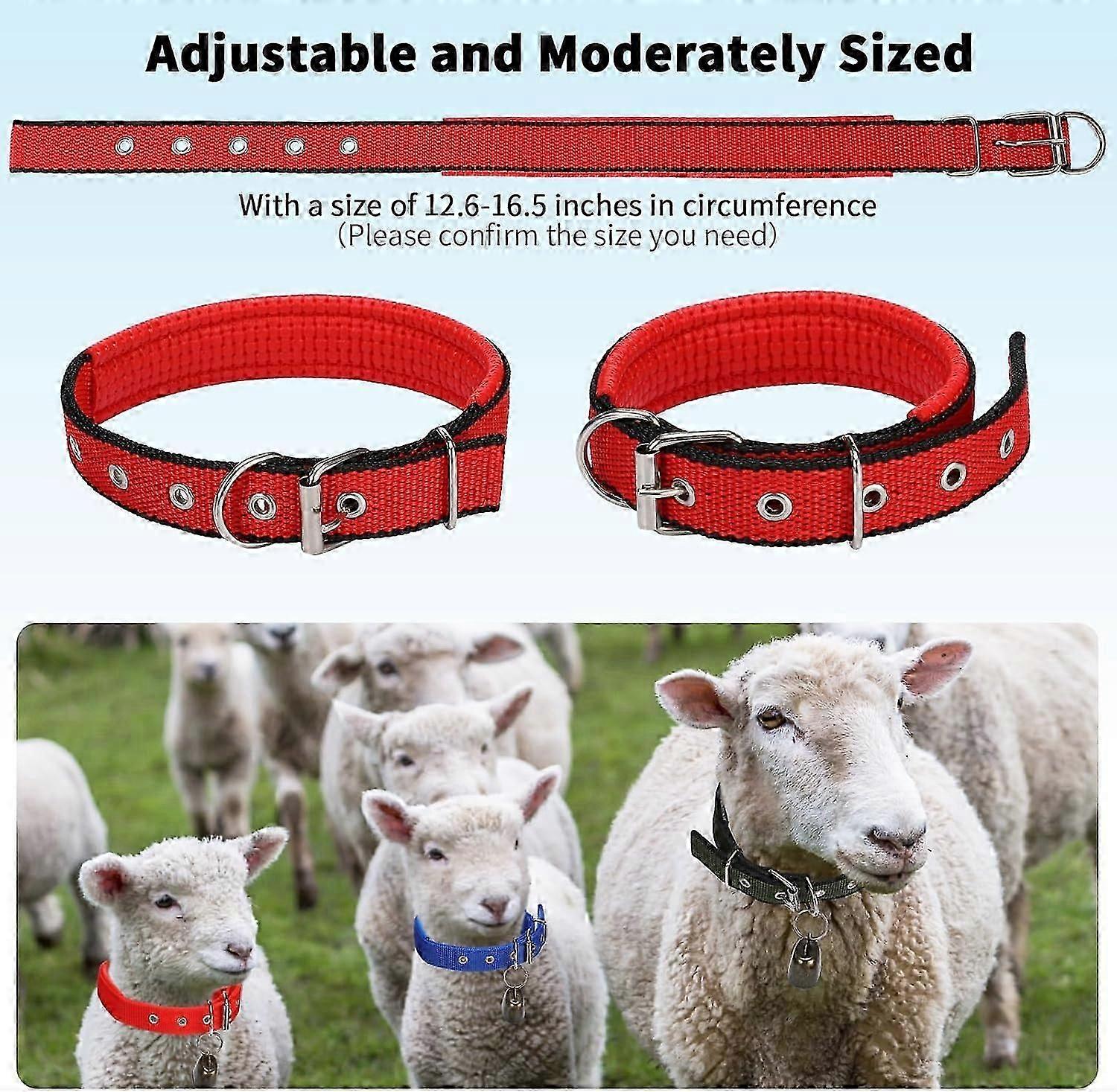 10 Sets Goat Collars With Bells Sheep Collar With Bell Adjustable Small ...