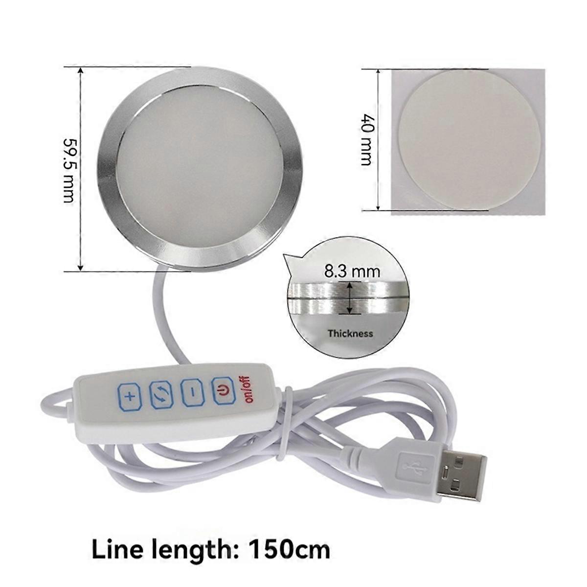 3D Printing Model LED Light LED Spotlight 5V Ultra-Thin Night Light USB ...