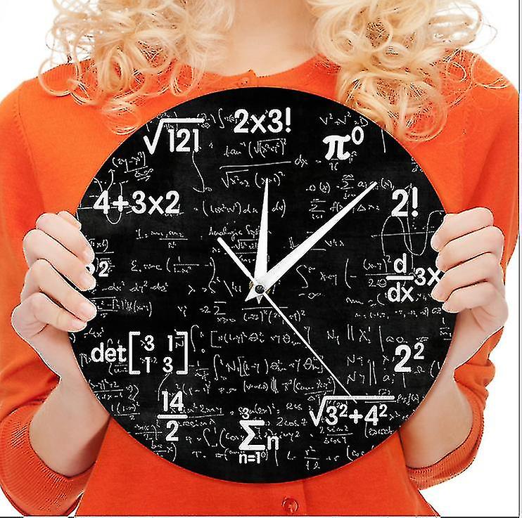 Mathematical Equation Modern Minimalist Decorative Wall Clock | Fruugo UK