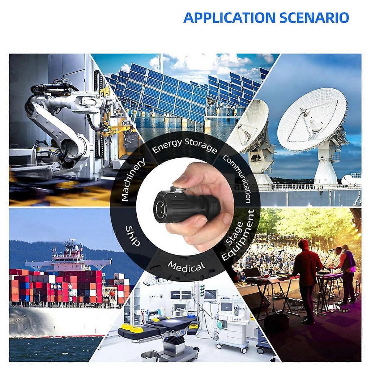 Industrial Waterproof Connector IP68 Quick Plugging Circular Connector ...