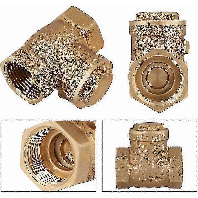 Check Valve, Swing Check Valve DN20 232PSI 3/4 Female Brass Water Check ...