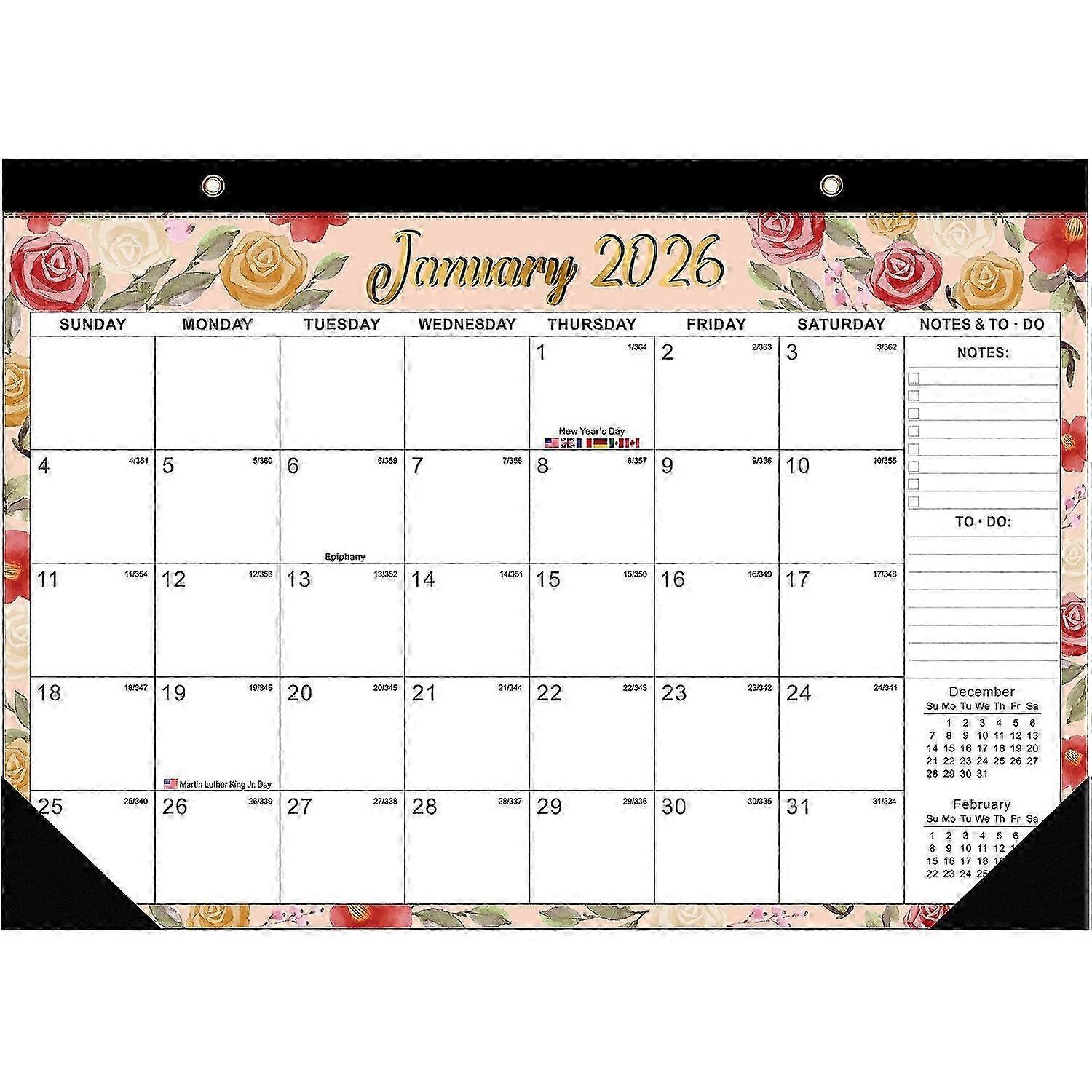 Calendário de mesa 2026 Calendário de parede 2026 Capas janeiro de 2026 ...