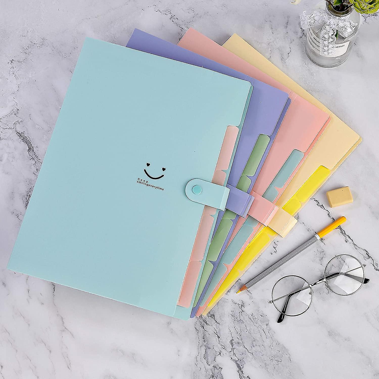 Document Folder A4 Compartment Folder Organizer File Organizer With ...