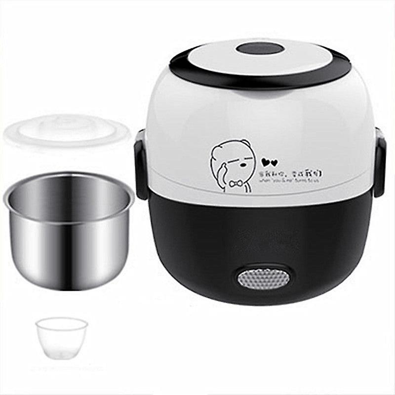 110V 220v Mini Rice Cooker Thermal Heating Electric Lunch Box Portable ...