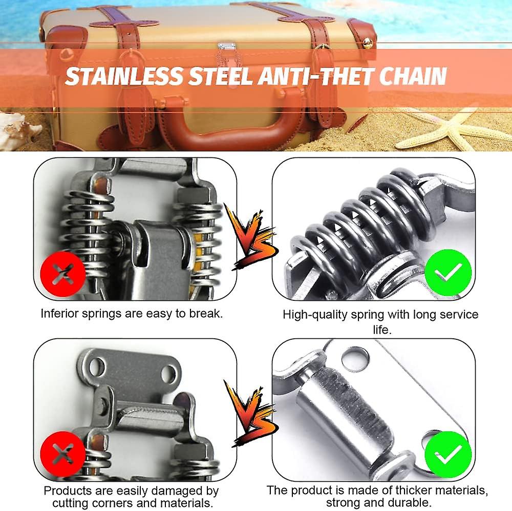 4 Pcs Stainless Steel Spring Lever Latch Tension Latch Toggle Tension ...