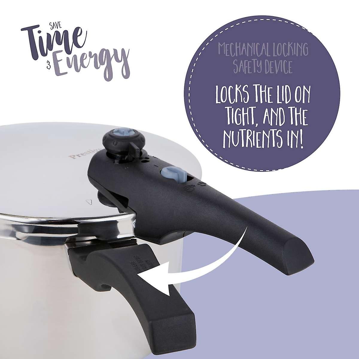 Prestige Smart Plus Pressure Cooker in Stainless Steel Induction Double ...