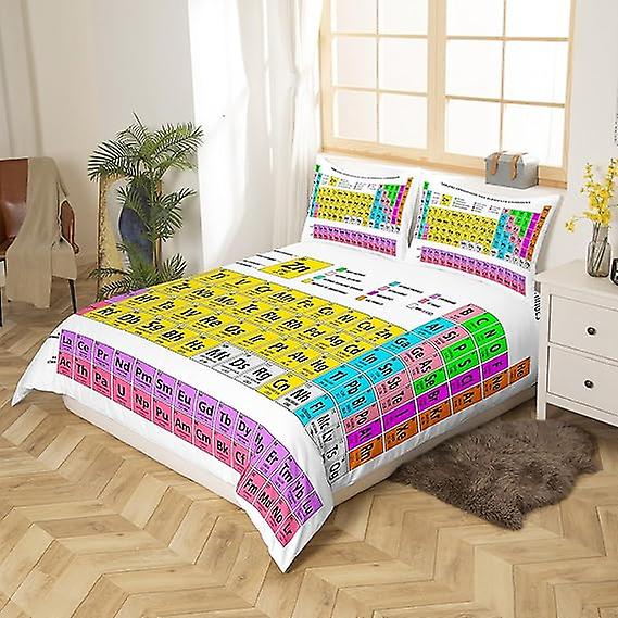 Science Theme Bedding Set Twin Size For Boys Girls Chemistry Periodic ...