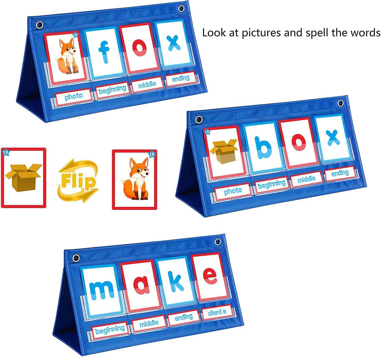 CVC Words Phonics Games Chart - Educational Toy for Kindergarten ...