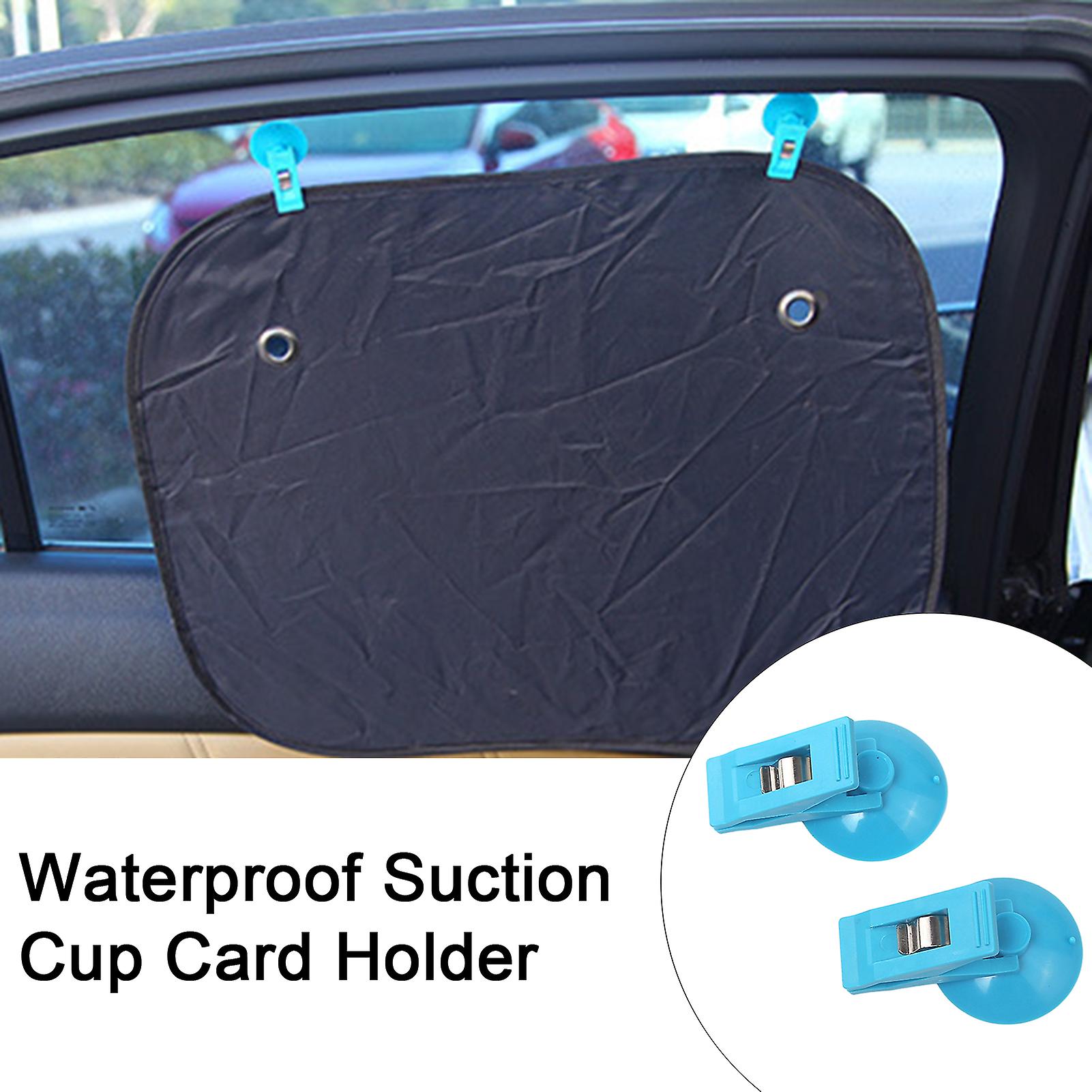 1 Pair Car Suction Cup Clips Convenient Keep Your Cards And Cash ...