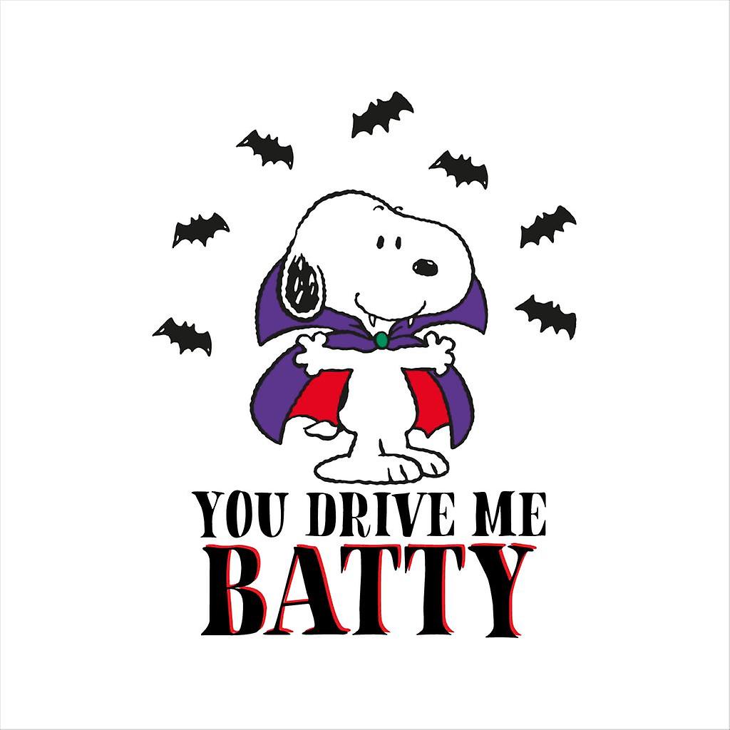 Peanuts You Drive Me Batty Halloween Snoopy Women's Hooded Sweatshirt ...