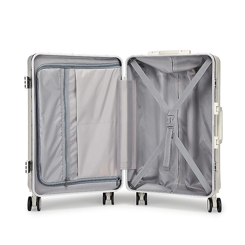 Aluminum Frame Trolley Luggage Set Carry On Luggage With Mute Wheels ...