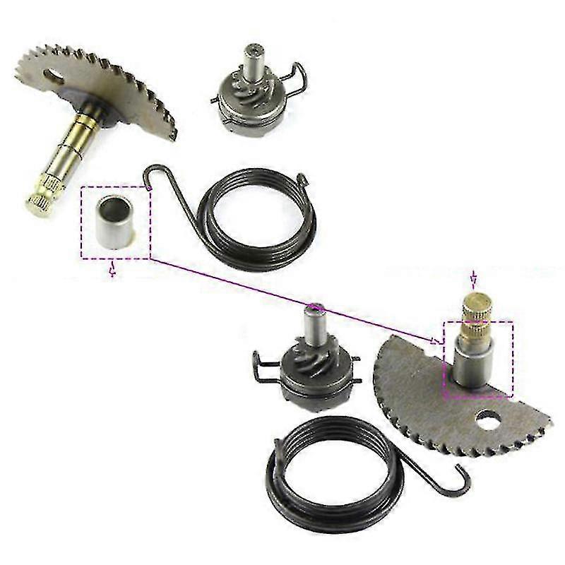 For 50cc Gy6 139qmb Scooter Atv Kick Start Kit Complete Gear Shaft ...
