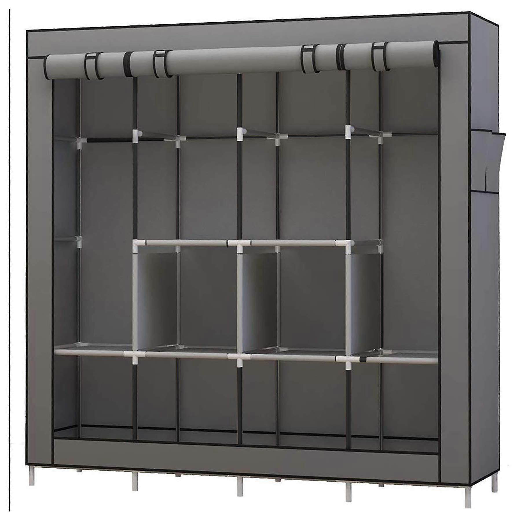 Simple Fabric Folding Wardrobe Fabric Wardrobe Furniture Bedroom ...