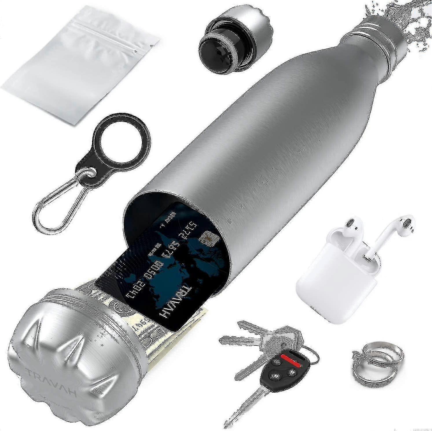 Secret Hidden Safe Steel Bottle Safe Money Box Secret Hiding Point ...